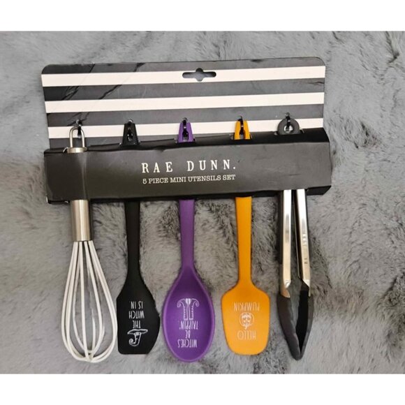 Rae Dunn | Kitchen | Rae Dunn Holloween Theme 5piece Mini Utensils Set ...